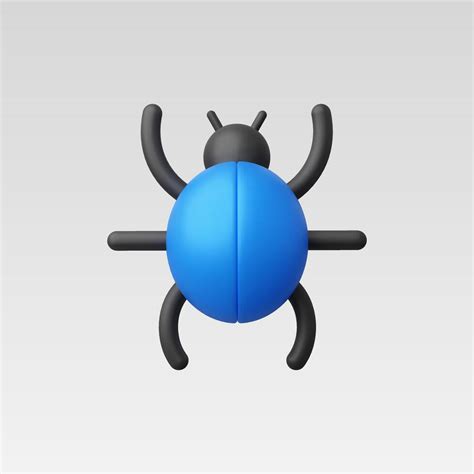 3d Realistic Bug Icon 52405915 Vector Art At Vecteezy