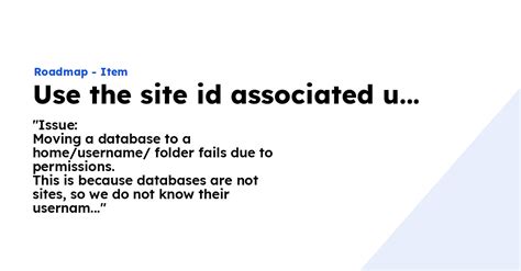 Use The Site Id Associated User For Ssh When Moving Database Zip