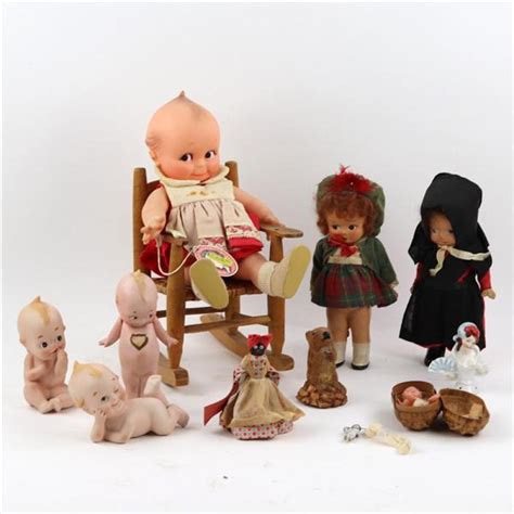 Lot Kewpie Doll Collection And Others Rose Oneill Jointed Bisque