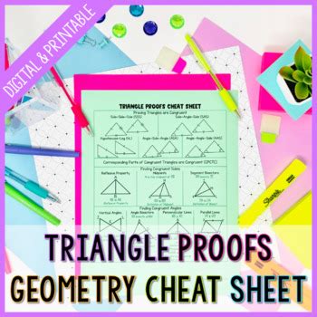 Geometry Cheat Sheet Triangle Proofs By Busy Miss Beebe TpT