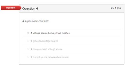 Solved A Super Node Contains A Voltage Source Between Two