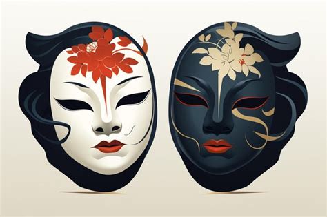 Premium Photo | Hyottoko mask on white background