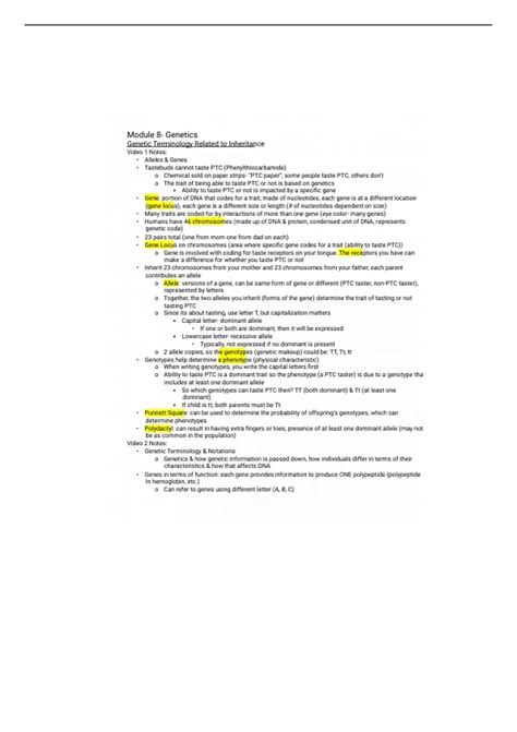Biol 1107 Module 8 Summary Principles Of Biology Stuvia Us