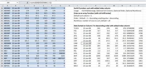 More Sort Functions Newton Excel Bach Not Just An Excel Blog