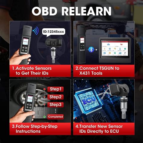 PROGRAMADOR DE SENSORES TPMS LAUNCH TS GUN 8000 RPM TOOLS