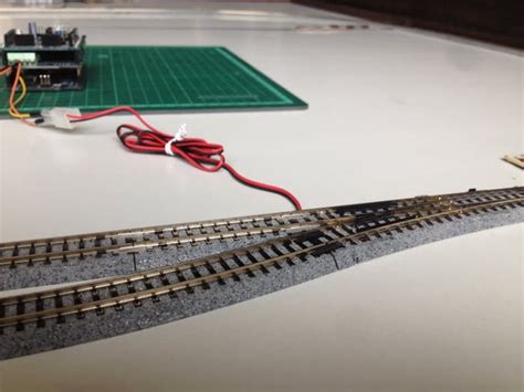 automated model railroad layout running two trains v2 0 arduino