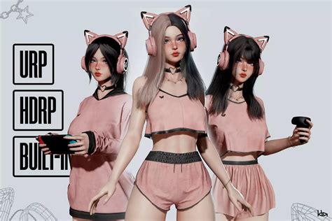 Gamer Girl Unityhub Pro бесплатные ассеты для Unity и Unreal Engine