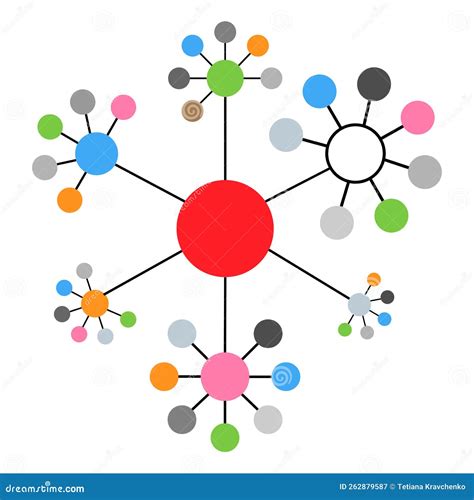 Colored Circles Lines Graph Icon For Concept Design Progress Bar Vector Illustration Stock