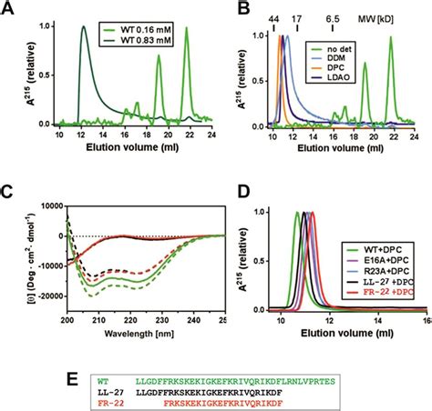 Biochemical Analysis Of Ll 37 Oligomeric Peptide States Induced By Download Scientific Diagram