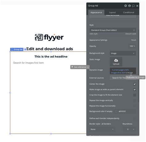 Using Dynamic Image As Background But Bubble Says Dynamic Data In