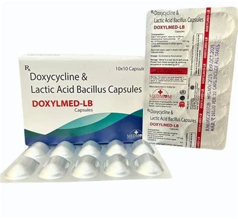 Doxycycline And Lactic Acid Bacillus Capsule At ₹ 1650 Box Panchkula Id 2851093046662