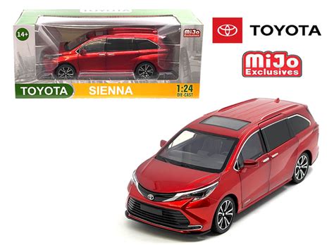124 Toyota Sienna Minivan Red Diecast Car Model
