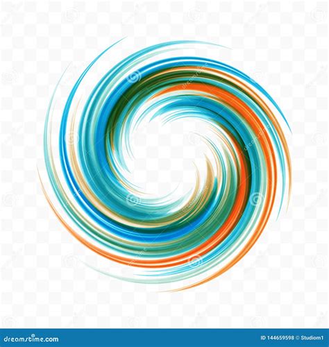 Abstract Swirl Design Element Spiral Rotation And Swirling Movement