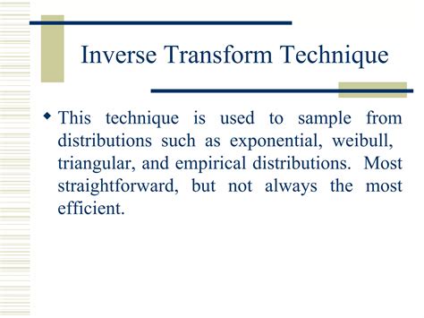Random Variate Generation Ppt