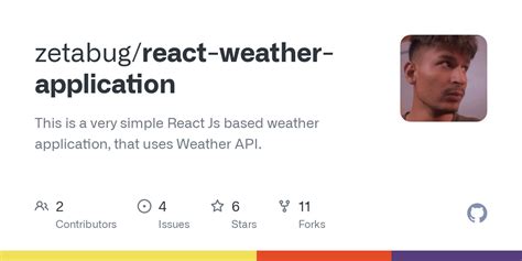 GitHub Zetabug React Weather Application This Is A Very Simple React