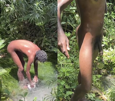 Str8 Jamaican Bathes In The River