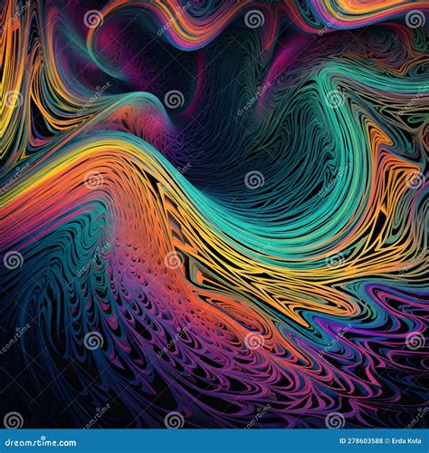 Generative Ai Illustrations Gravity Gravitational Waves Concept