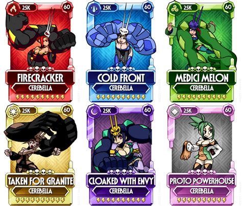 Cerebella Variants Skullgirls Mobile By Trixwulfie On Deviantart