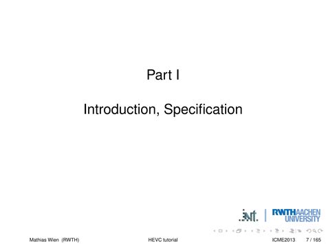Tutorial High Efficiency Video Coding Coding Tools And Specification