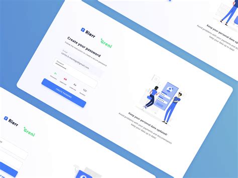 First Login And Password Creation By Alexandre Schrammel On Dribbble