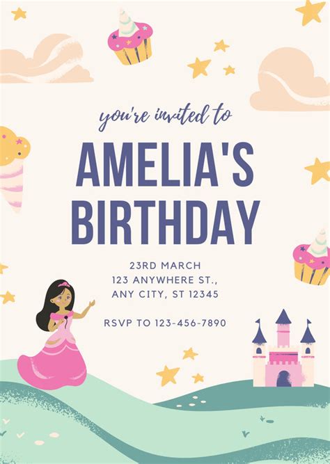 Free And Customizable Princess Templates