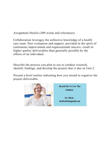 Assignment Details 300 Words And Referencescollaboratidocx