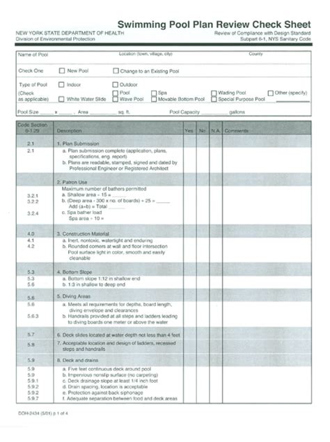 Swimming Pool Templates Pdf Download Fill And Print For Free