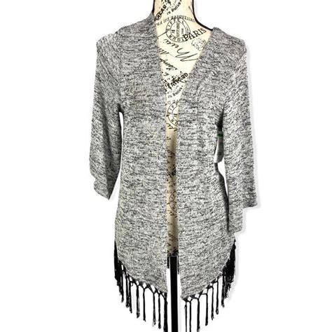 Papillon Fringe Cardigan Sweaters For Women Mercari