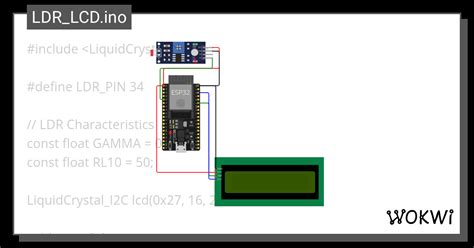 Wokwi ESP32 光敏電阻 LDR 使用8 Wokwi ESP32 STM32 Arduino Simulator