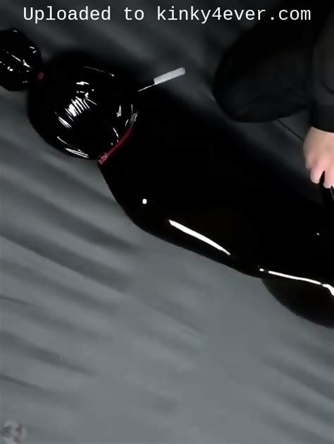 Pvc Latex Rubber Cocoon Struggle With Orgasm