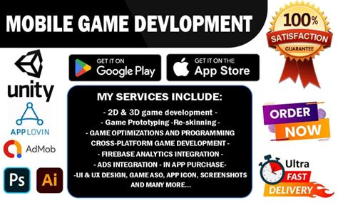 to develop 2d and 3d unity games for android ios web and pc by