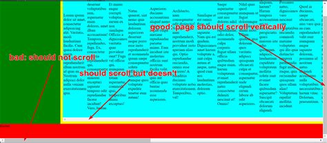 Css Scroll Container Horizontally Instead Of Page Display Grid Break Stack Overflow