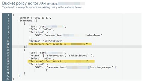 Amazon Web Services Bucket Policy Not Finding The Resource Stack