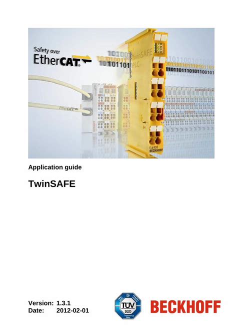 Pdf Application Guide Twin Safe En Dokumentips