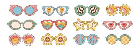 Hippie Sunglasses Vector Art Icons And Graphics For Free Download