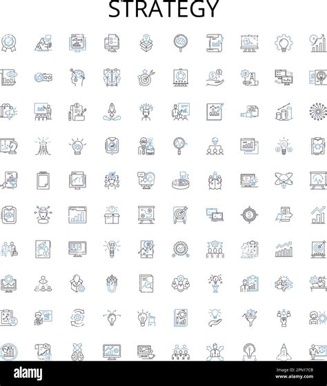 Strategy Outline Icons Collection Scheme Plan Method Design Policy
