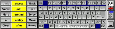 Onscreen With Word Complete Onscreen Keyboard For Adaptive Computer