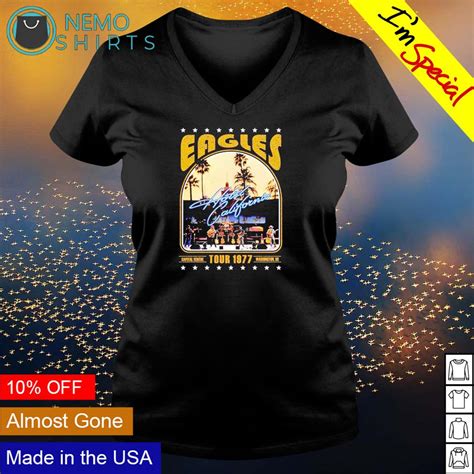 The Eagles Hotel California Tour Gold Shirt Tee Tops And Apparel
