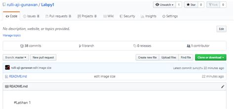 github rulli aji gunawan latihan 1