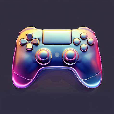 Premium Photo A Colorful Game Controller With Multicolored Buttons3d