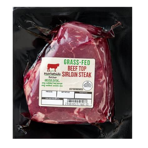 Marketside Butcher Grass Fed Beef Top Sirloin Steak Lb