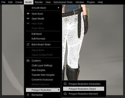 instalod mesh optimization object