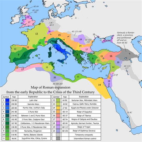 The Rise And Fall Of The Roman Empire Every Year Vivid Maps