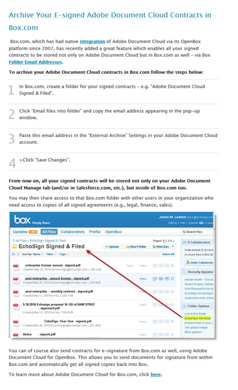 Set Up An External Archive