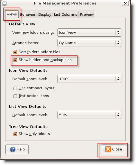 view hidden files and folders in ubuntu linux
