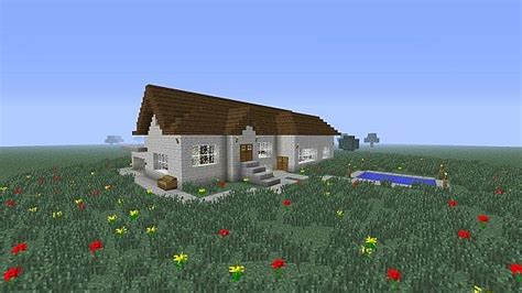 Modern Minecraft House Basement Rooms Pool Etc Minecraft Map