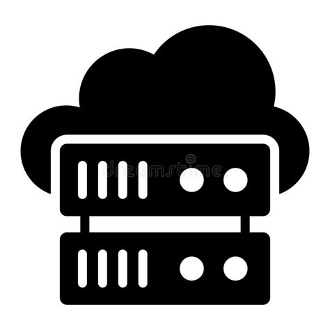 Cloud Data Server Icon Modern Illustration Stock Vector Illustration