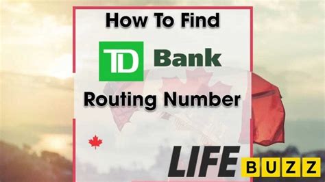 Find Your Td Routing Number And Transit Number In Canada