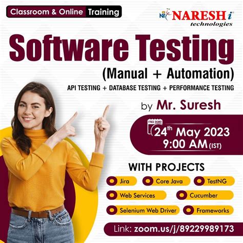 Naresh I Technologies On Linkedin Selenium Manual Automation Softwaretesting Course
