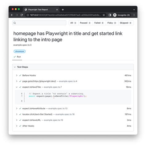 Running Tests Playwright